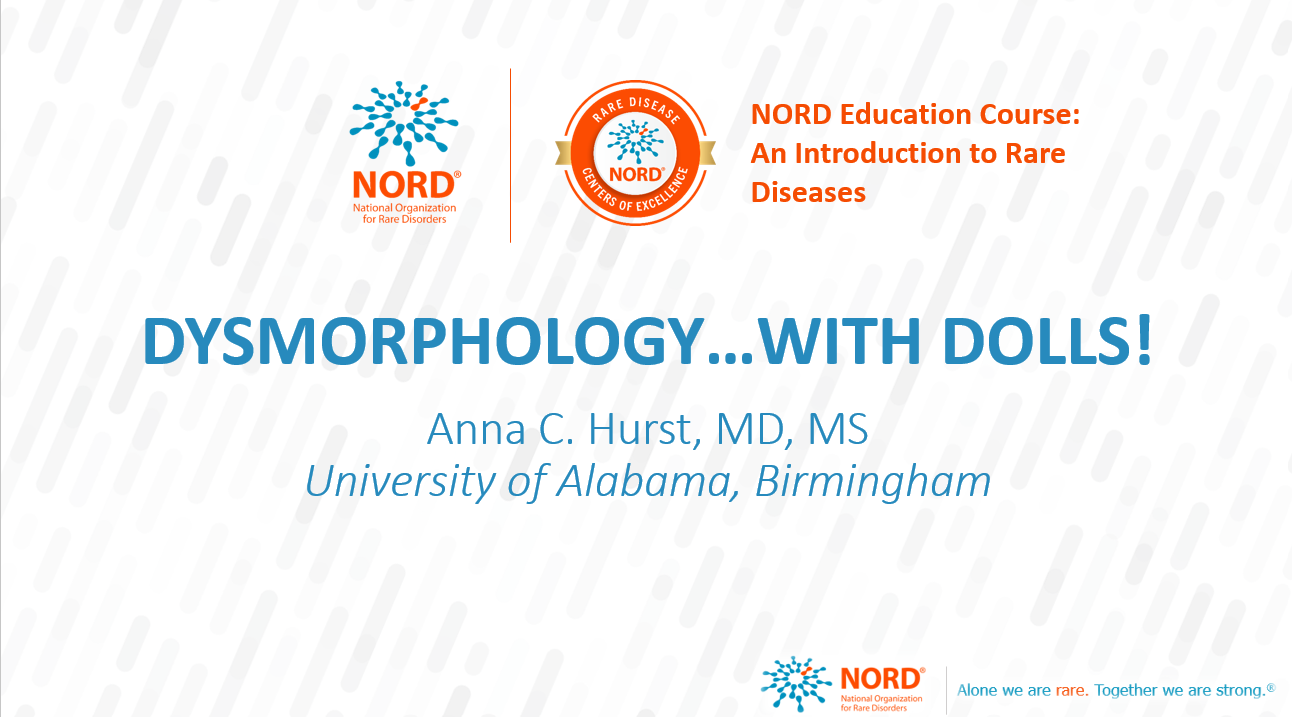 Dysmorphology... with Dolls! - NORD® Learning